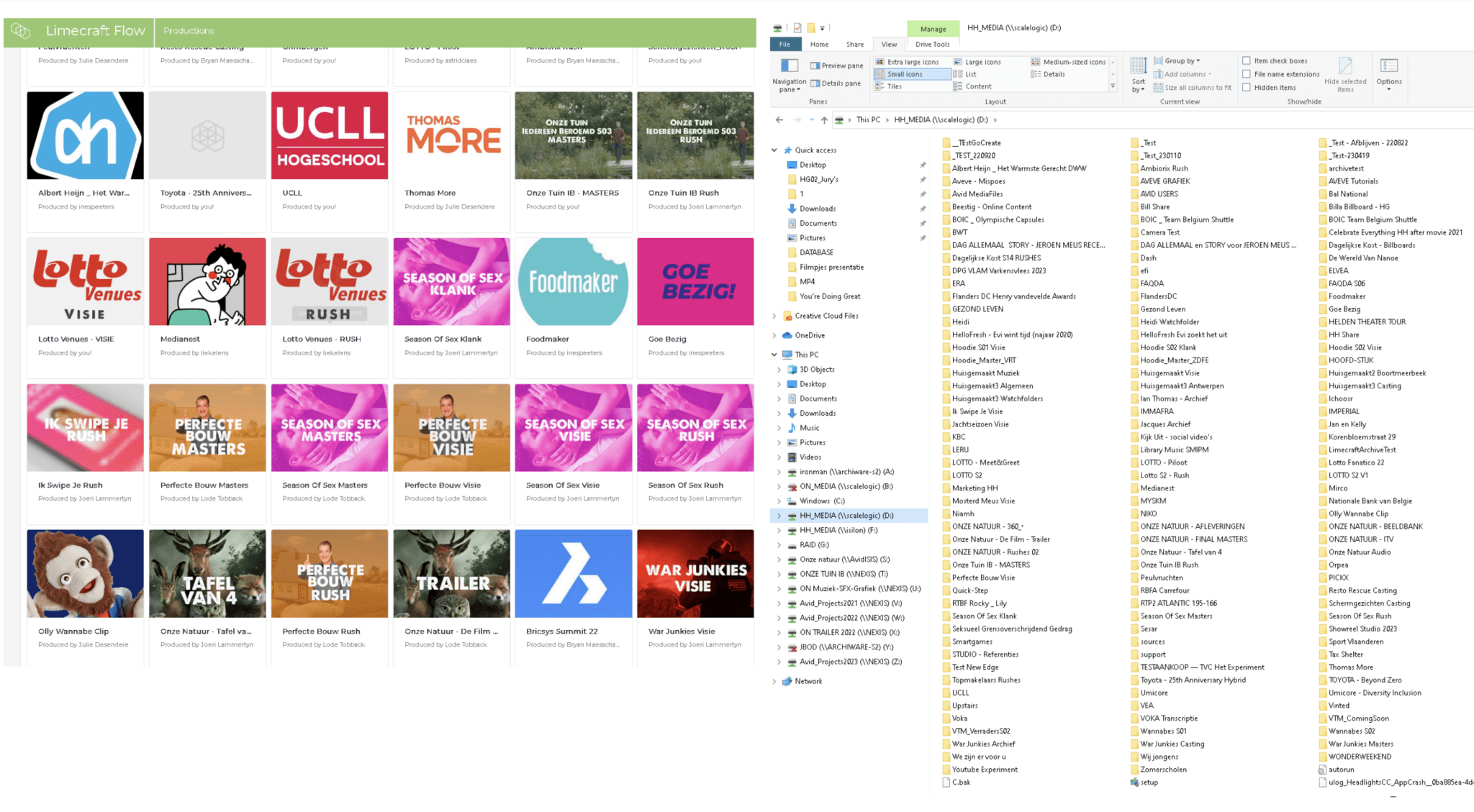Optimising Production Storage using Archiware and Limecraft : Limecraft